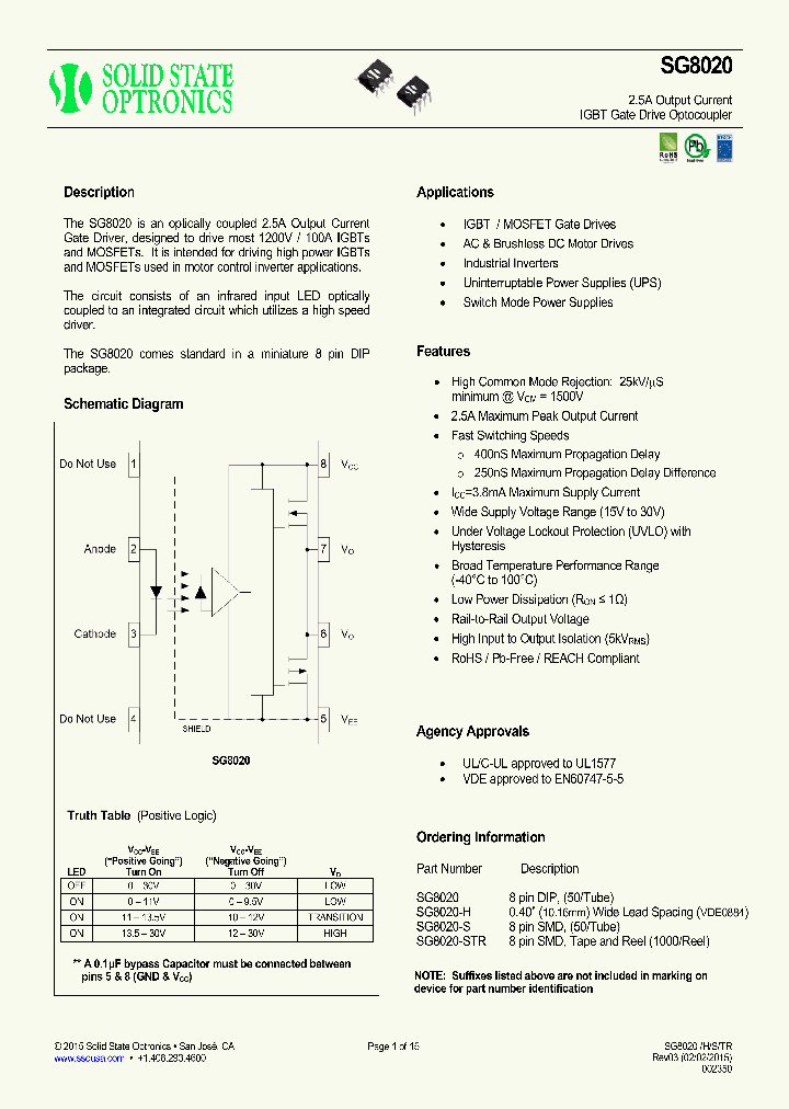 SG8020_8404441.PDF Datasheet Download --- IC-ON-LINE