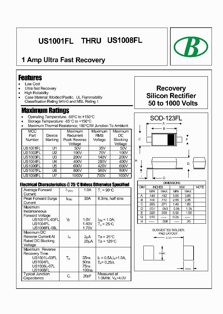 US1002FL_8406474.PDF Datasheet Download --- IC-ON-LINE