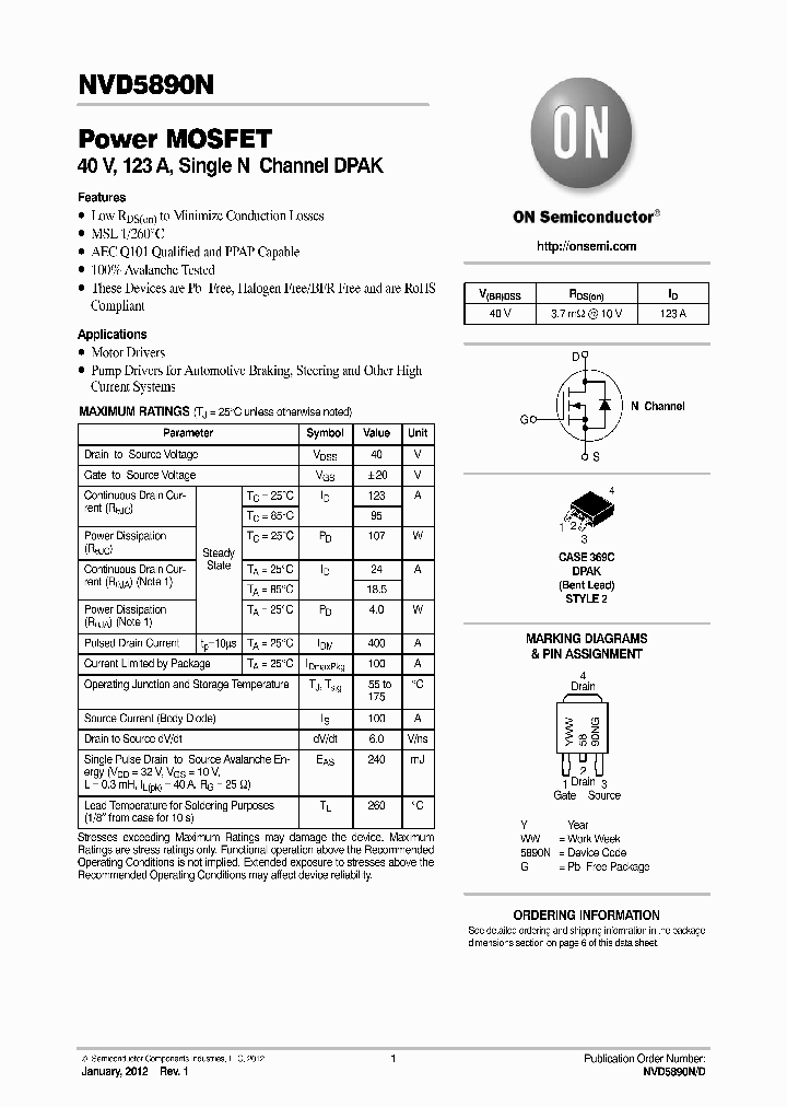 NVD5890N_8407046.PDF Datasheet Download --- IC-ON-LINE