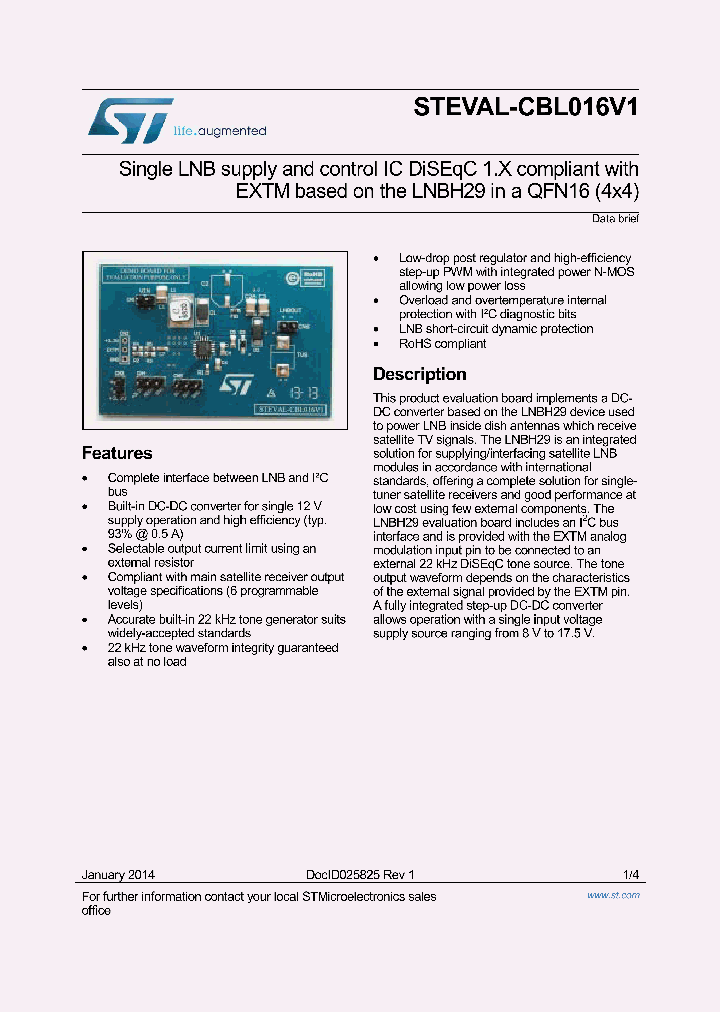 STEVAL-CBL016V1_8410180.PDF Datasheet Download --- IC-ON-LINE