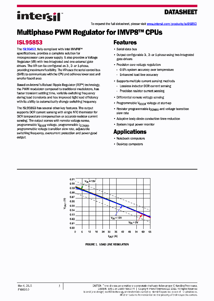 ISL95853_8410780.PDF Datasheet Download --- IC-ON-LINE