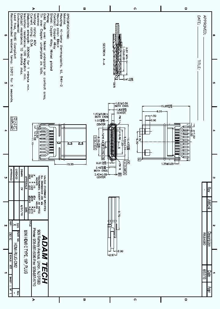 HDMI-PLUG-OM2_8414788.PDF Datasheet Download --- IC-ON-LINE