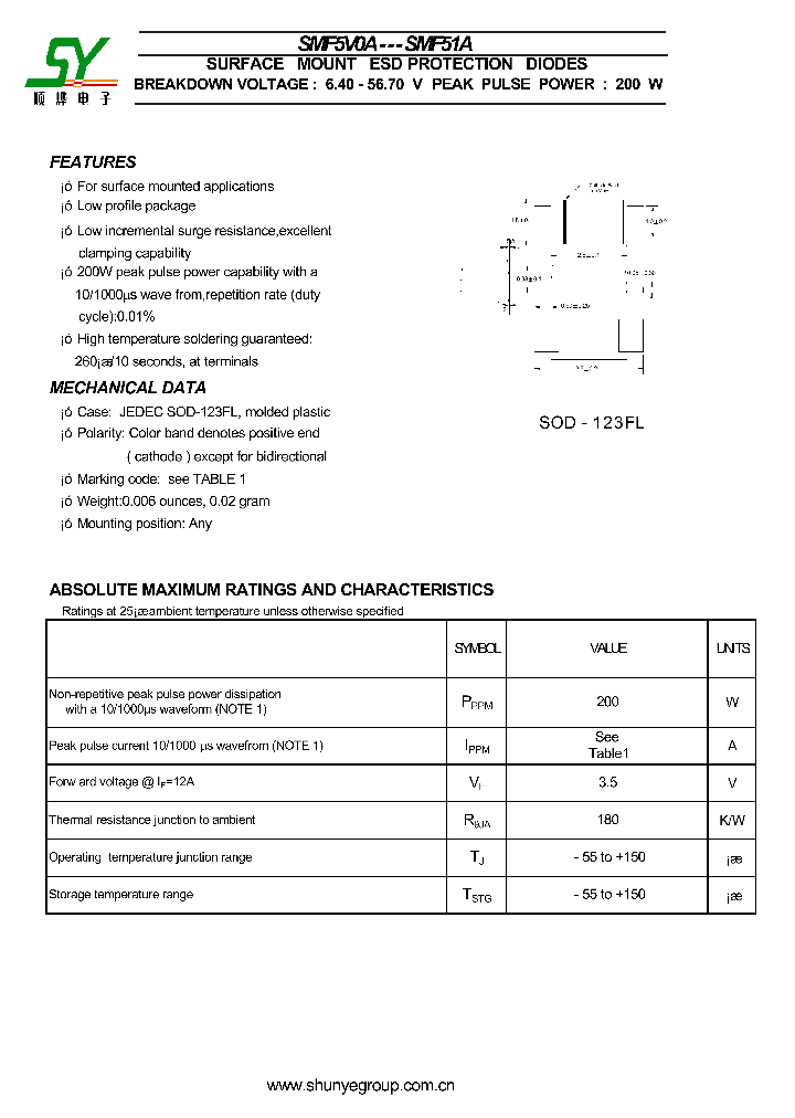 SMF7V0A_8460071.PDF Datasheet Download --- IC-ON-LINE
