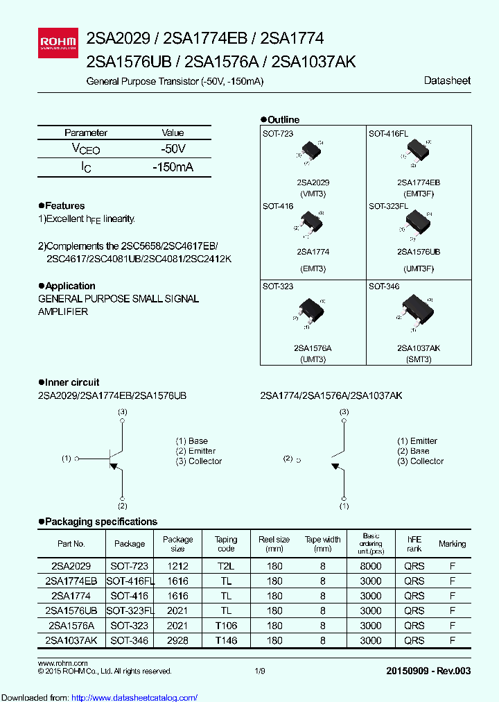 2SA2029T2L_8468432.PDF Datasheet Download --- IC-ON-LINE