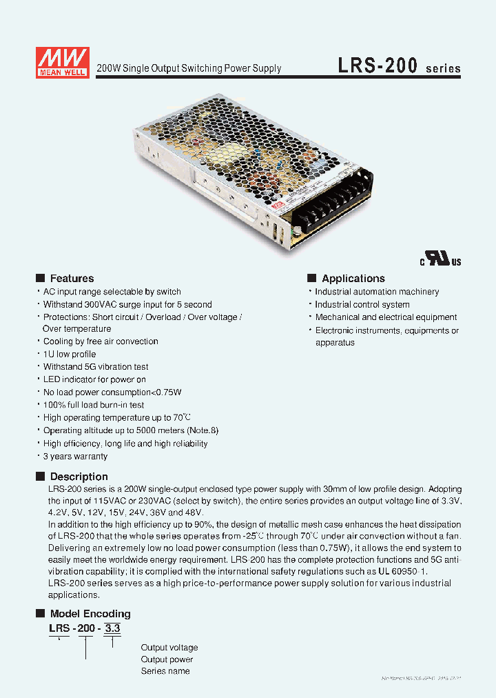 LRS-200-24_8470438.PDF Datasheet Download --- IC-ON-LINE