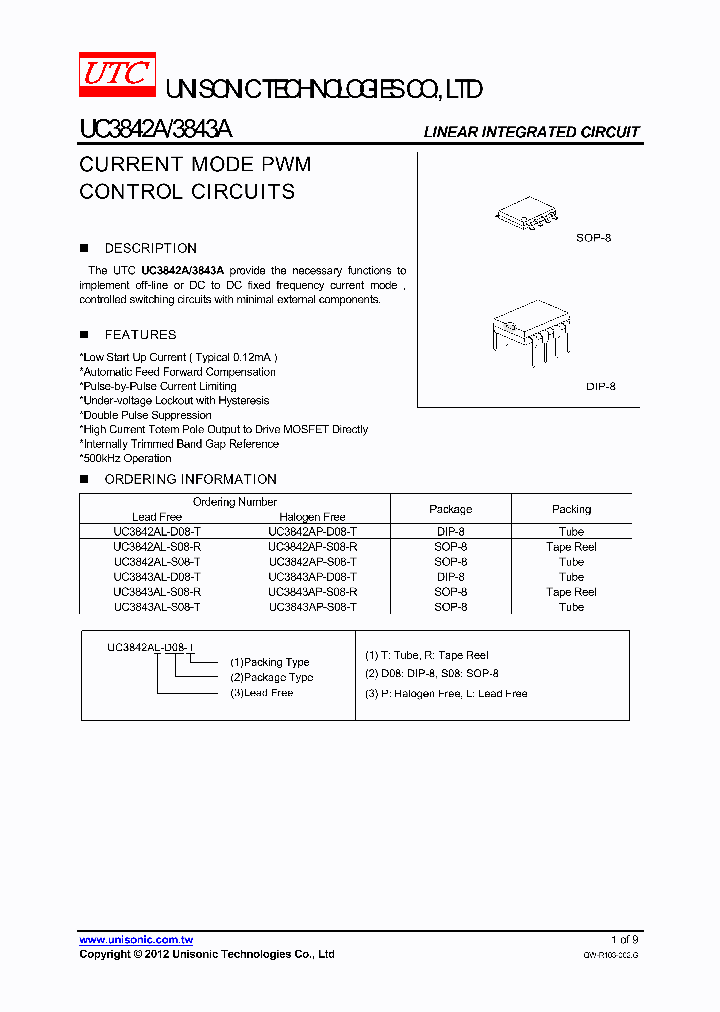 UC3842A-3843A_8484986.PDF Datasheet Download --- IC-ON-LINE