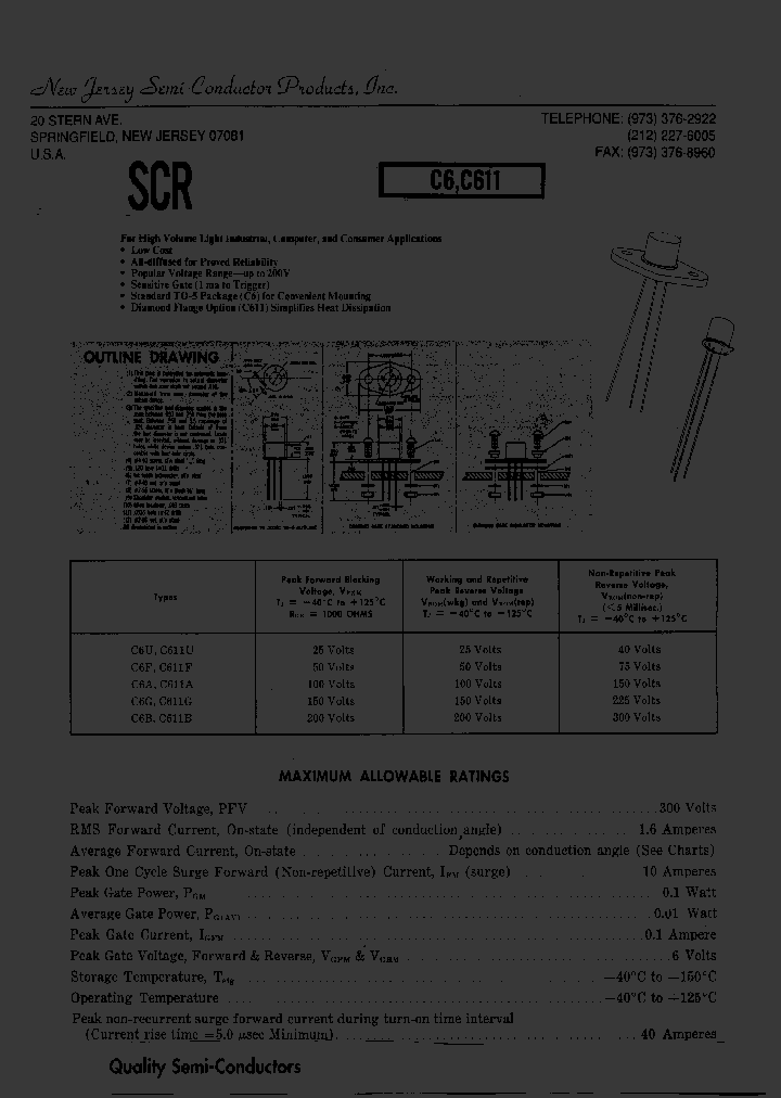 C611_8541794.PDF Datasheet Download --- IC-ON-LINE