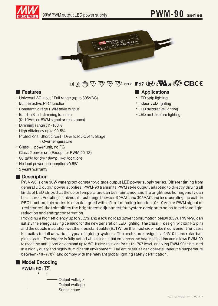 PWM-90-24_8611648.PDF Datasheet Download --- IC-ON-LINE