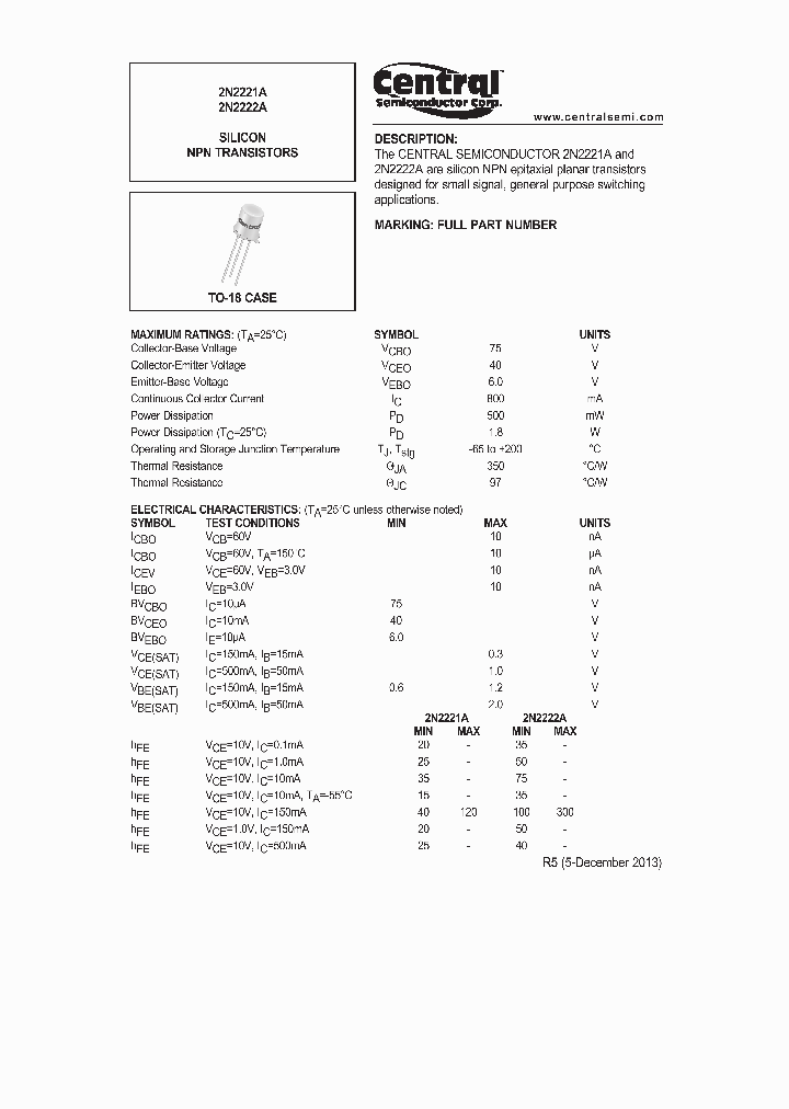 2N2222A_8643824.PDF Datasheet Download --- IC-ON-LINE