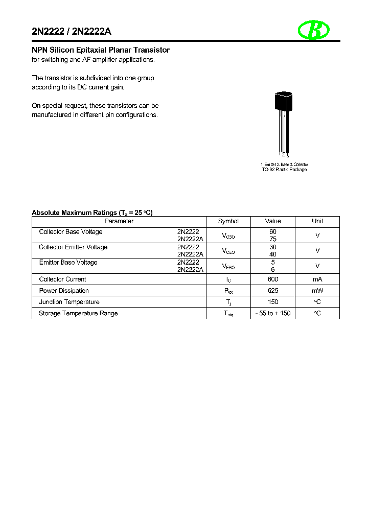 2N2222A_8643825.PDF Datasheet Download --- IC-ON-LINE