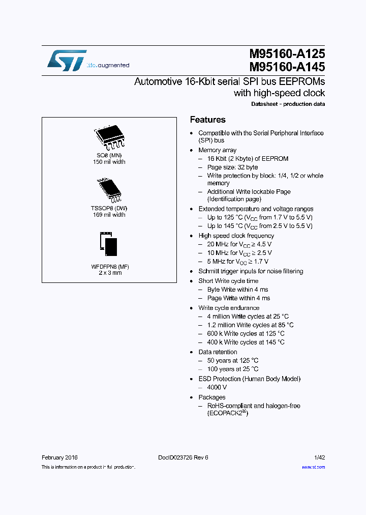 M95160-DWMF3TP_8666320.PDF Datasheet Download --- IC-ON-LINE