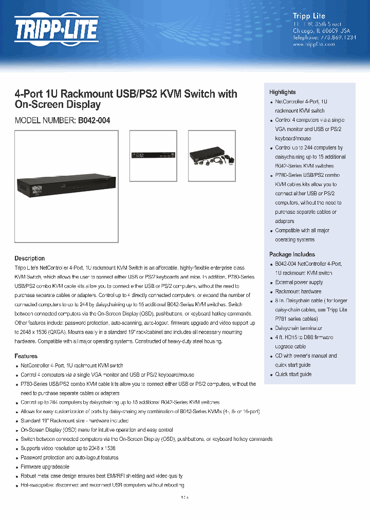 B042-004_8714040.PDF Datasheet Download --- IC-ON-LINE