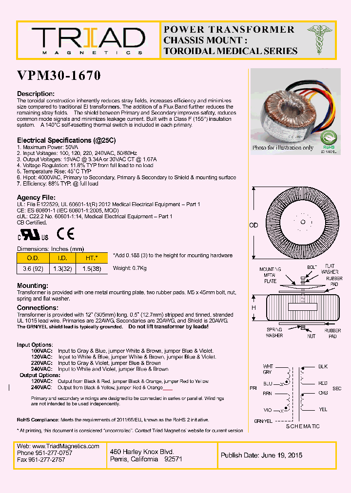 VPM30-1670_8758868.PDF Datasheet Download --- IC-ON-LINE
