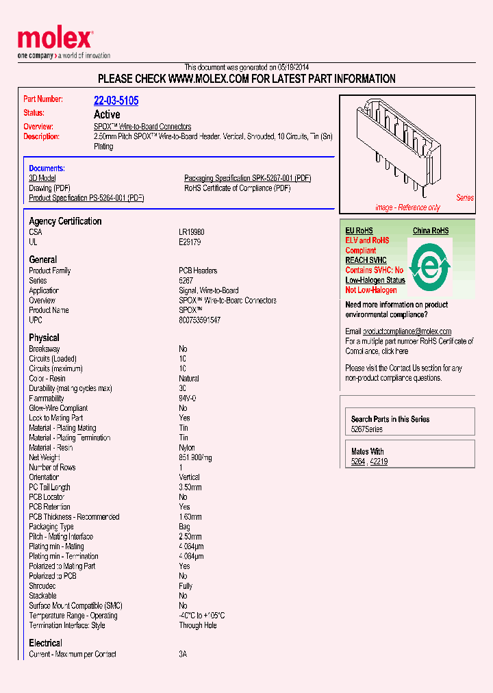 5267-10A_8830724.PDF Datasheet Download --- IC-ON-LINE