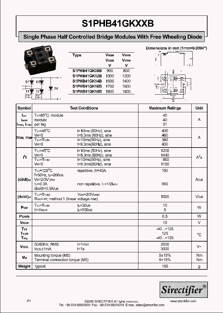 S1PHB41GK18B_8837772.PDF Datasheet Download --- IC-ON-LINE