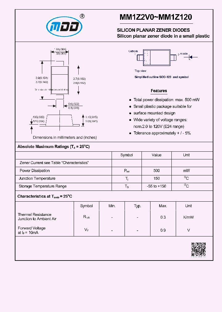 MM1Z43_8836513.PDF Datasheet Download --- IC-ON-LINE