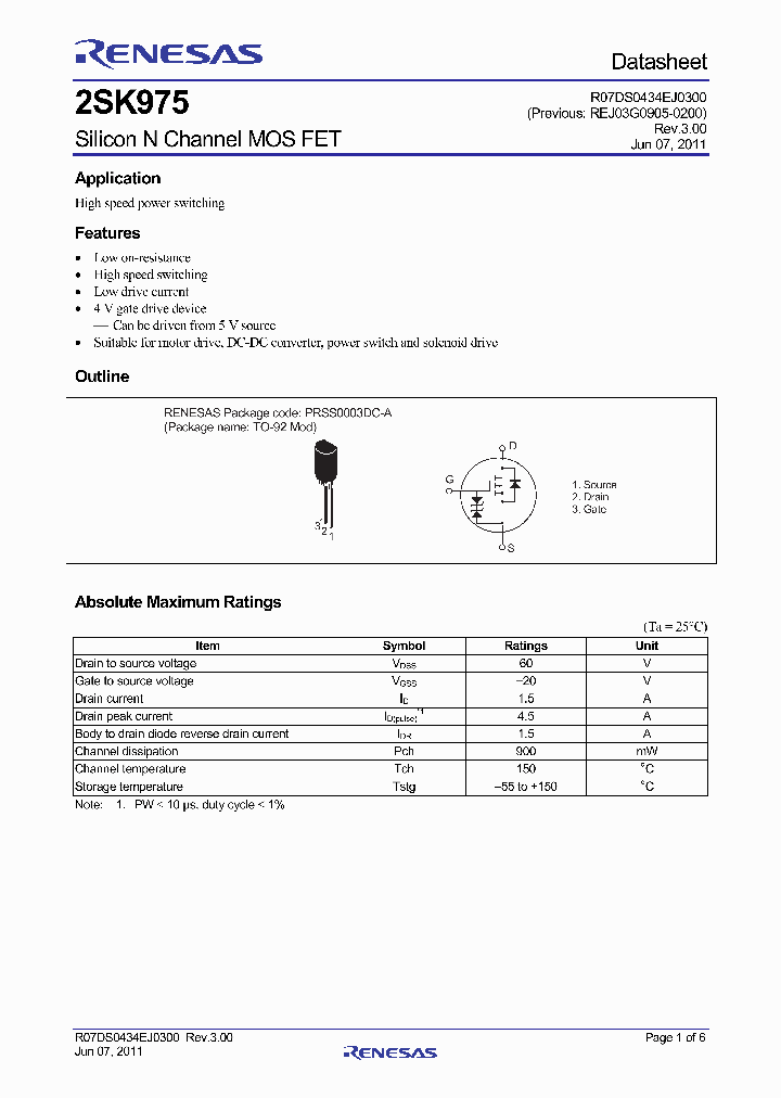 2SK975-15_8839257.PDF Datasheet Download --- IC-ON-LINE