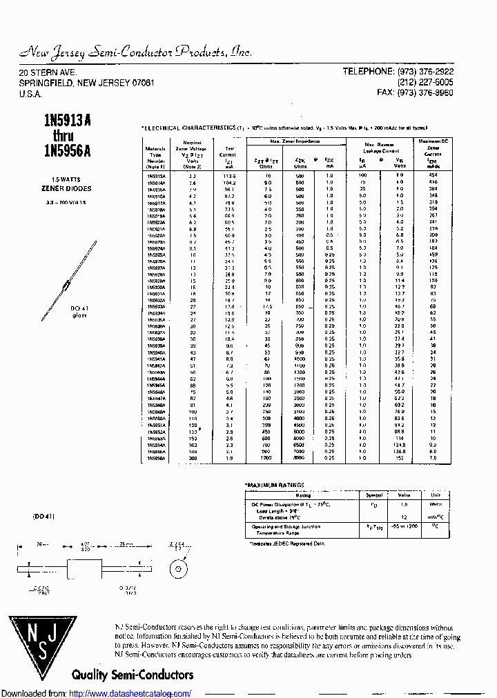 1N5920CG_8872452.PDF Datasheet Download --- IC-ON-LINE