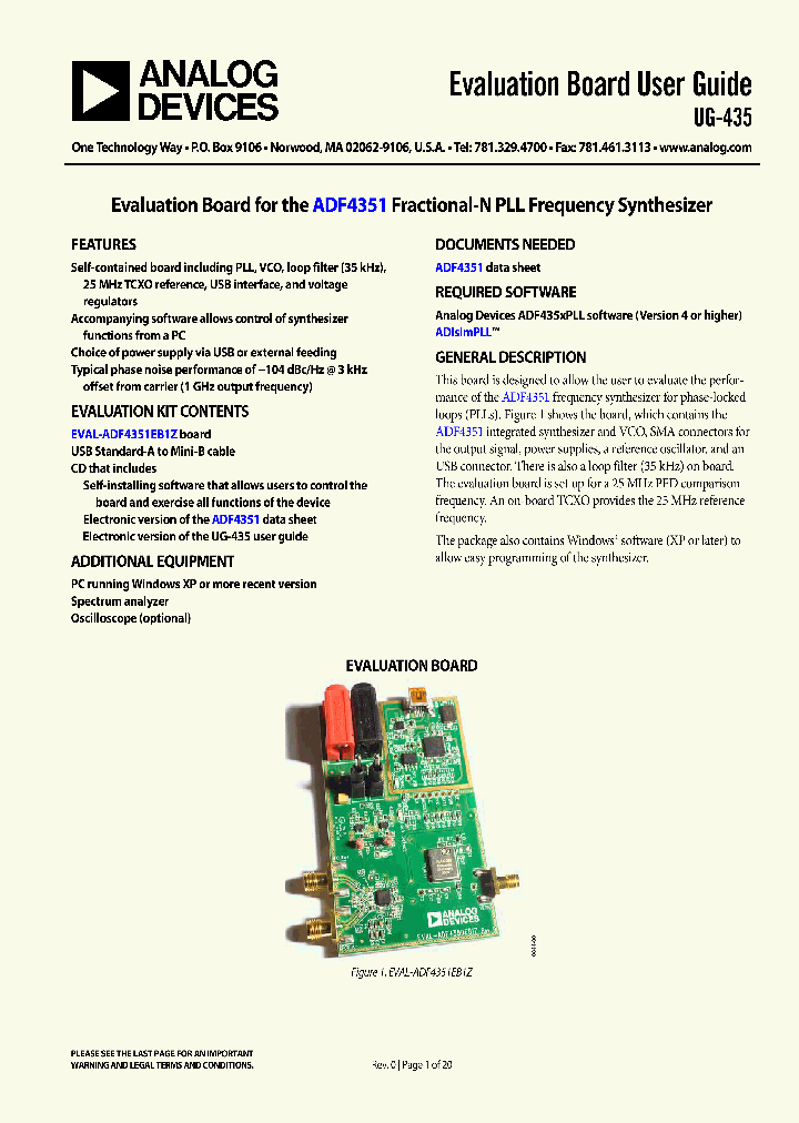 ADF4351_8894650.PDF Datasheet Download --- IC-ON-LINE