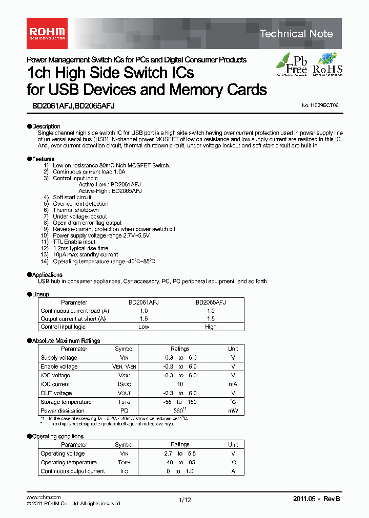 BD2061AFJ-11_8908567.PDF Datasheet Download --- IC-ON-LINE