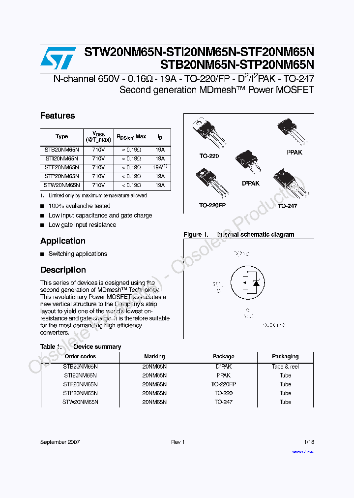 STW20NM65N_8918447.PDF Datasheet Download --- IC-ON-LINE