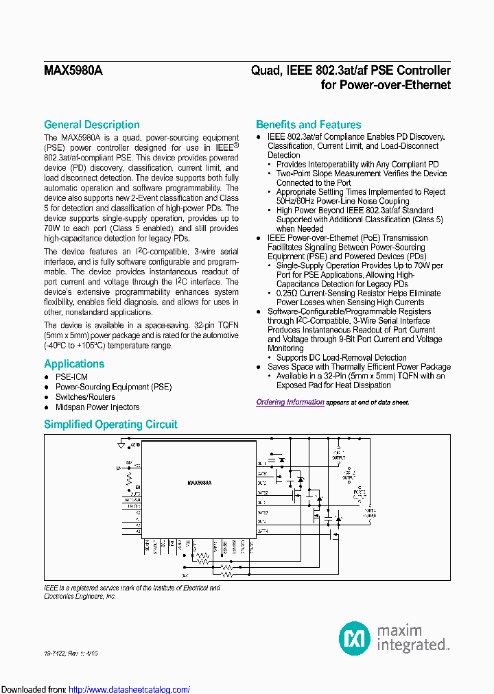 MAX5980AGTJ_8920532.PDF Datasheet Download --- IC-ON-LINE