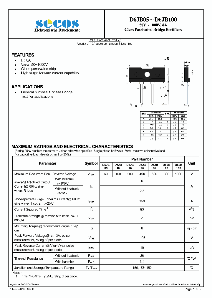 D6JB100_8972924.PDF Datasheet Download --- IC-ON-LINE