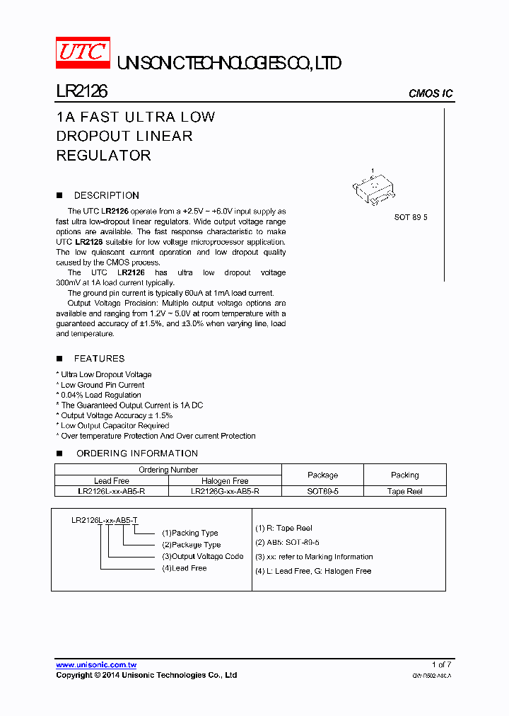 LR2126L-AD-AB5-R_8986080.PDF Datasheet Download --- IC-ON-LINE
