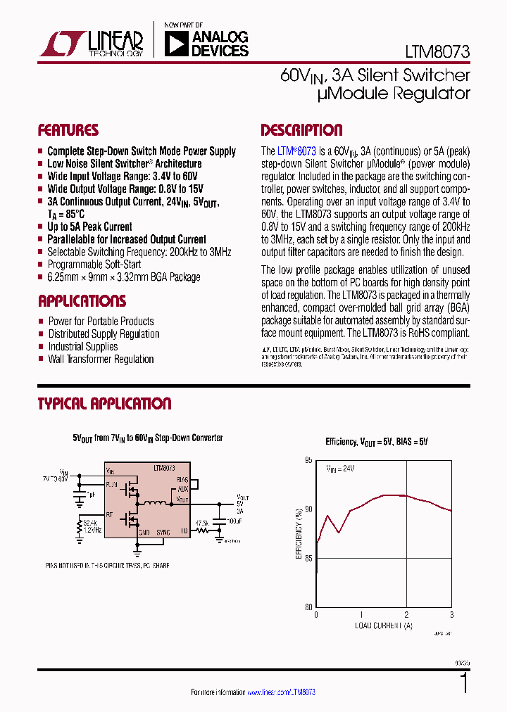 LTM8003_8989022.PDF Datasheet Download --- IC-ON-LINE