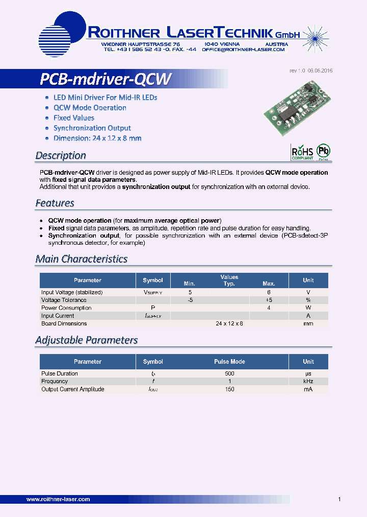 PCB-MDRIVER-QCW_8992154.PDF Datasheet Download --- IC-ON-LINE