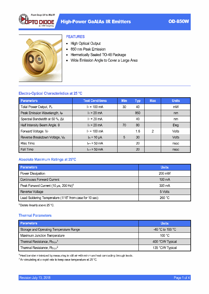 OD-850-002_9005154.PDF Datasheet Download --- IC-ON-LINE