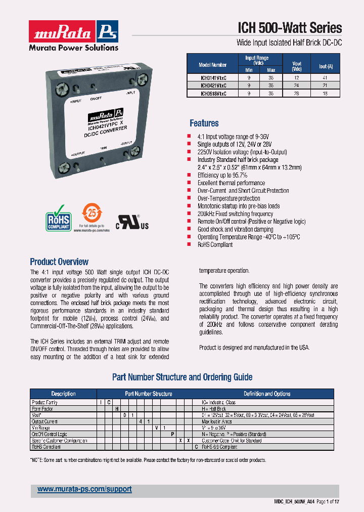 ICH-500_9009189.PDF Datasheet Download --- IC-ON-LINE