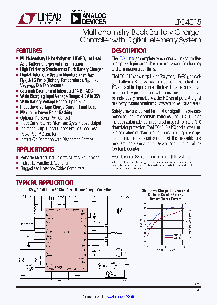 LTC4015_9017911.PDF Datasheet Download --- IC-ON-LINE