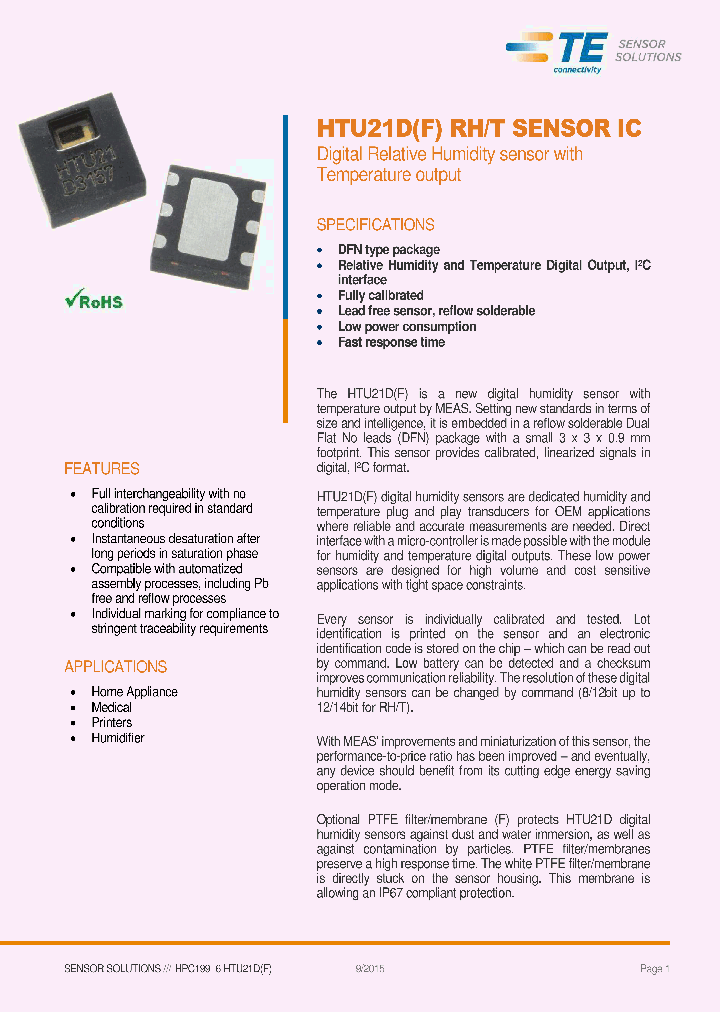 HTU21D_9048422.PDF Datasheet Download --- IC-ON-LINE