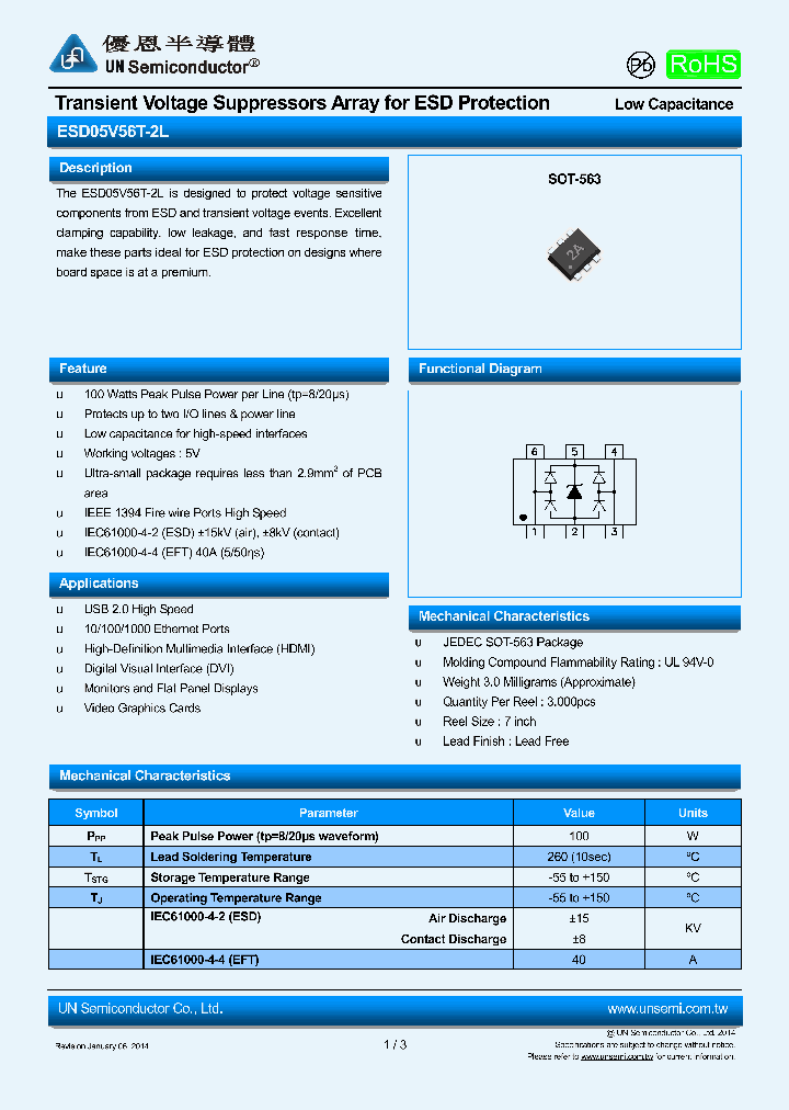 ESD05V56T-2L_9049512.PDF Datasheet Download --- IC-ON-LINE