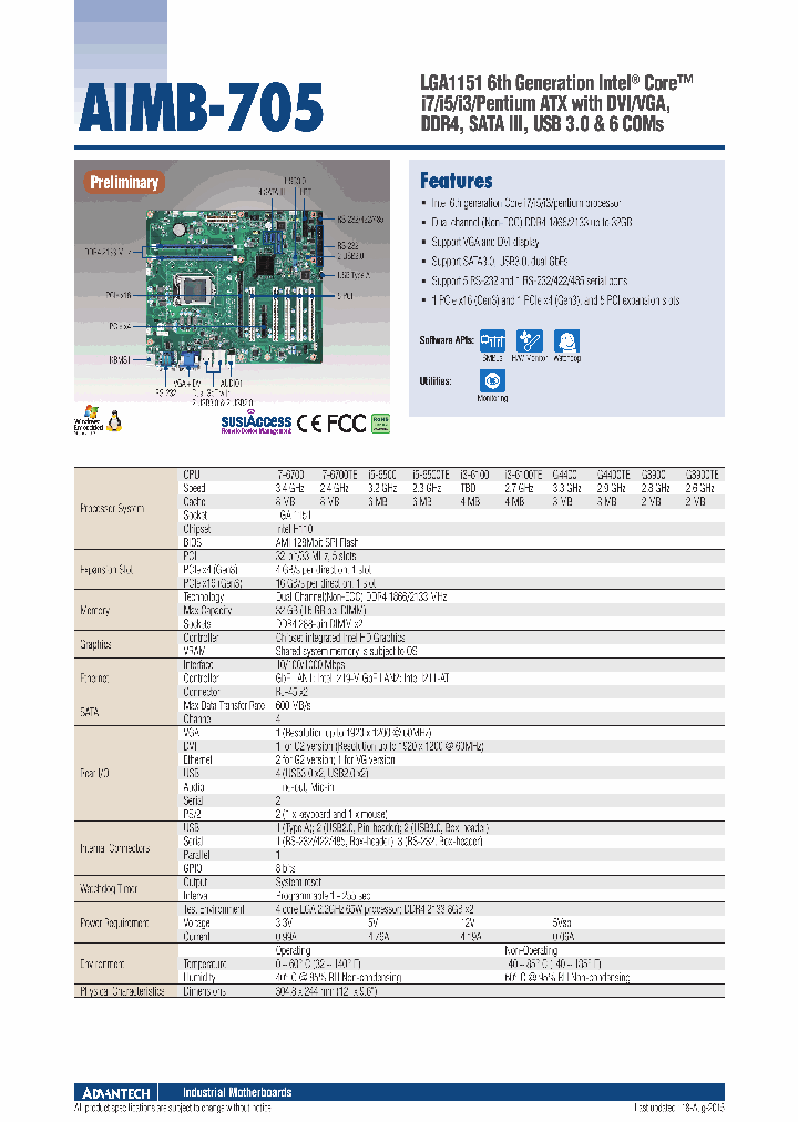 AIMB-705G2-00A1E_9049860.PDF Datasheet Download --- IC-ON-LINE