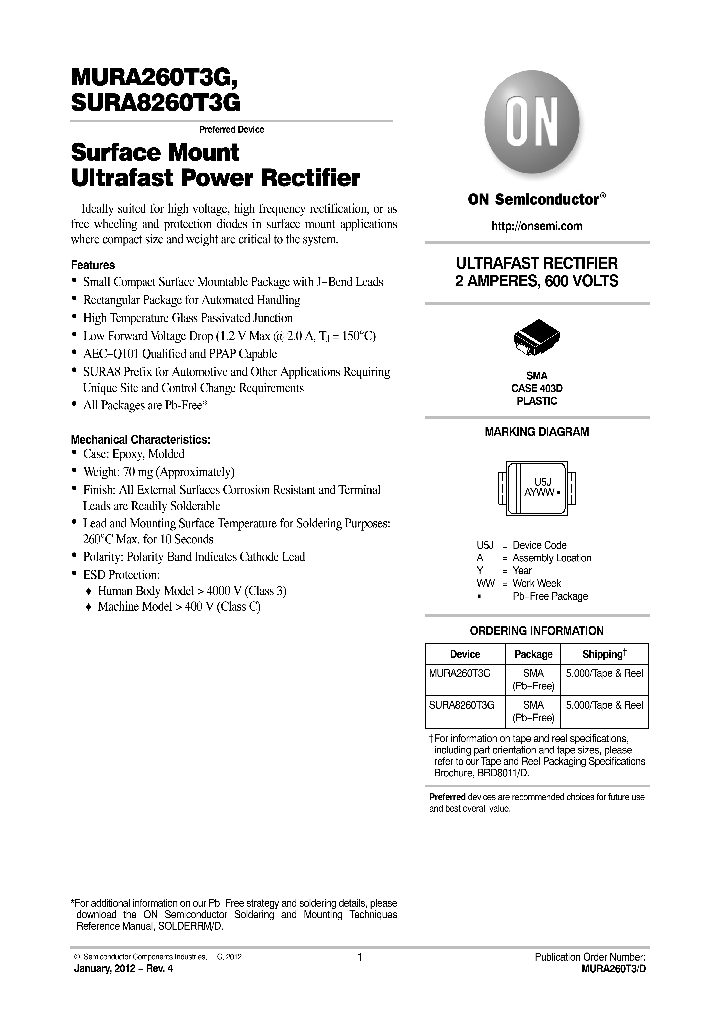 SURA8260T3G_9050091.PDF Datasheet Download --- IC-ON-LINE
