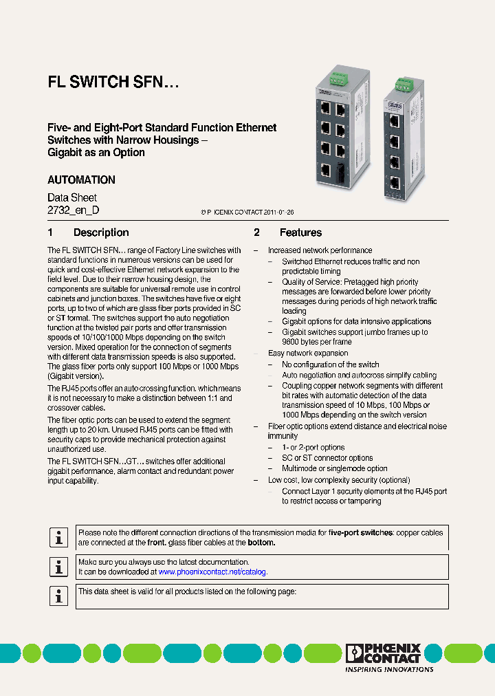 FL-SWITCH-SFN_9059968.PDF Datasheet Download --- IC-ON-LINE