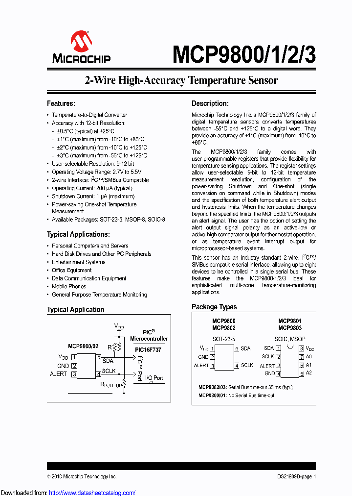 MCP9803-MMSVAO_9066867.PDF Datasheet Download --- IC-ON-LINE