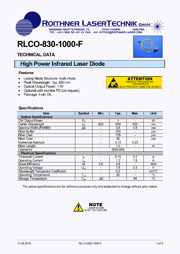 RLCO-830-1000-F_9069420.PDF Datasheet Download --- IC-ON-LINE