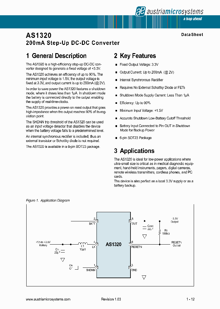 AS1320_9073117.PDF Datasheet Download --- IC-ON-LINE