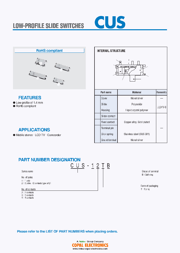 CUS-12TB_9076740.PDF Datasheet Download --- IC-ON-LINE