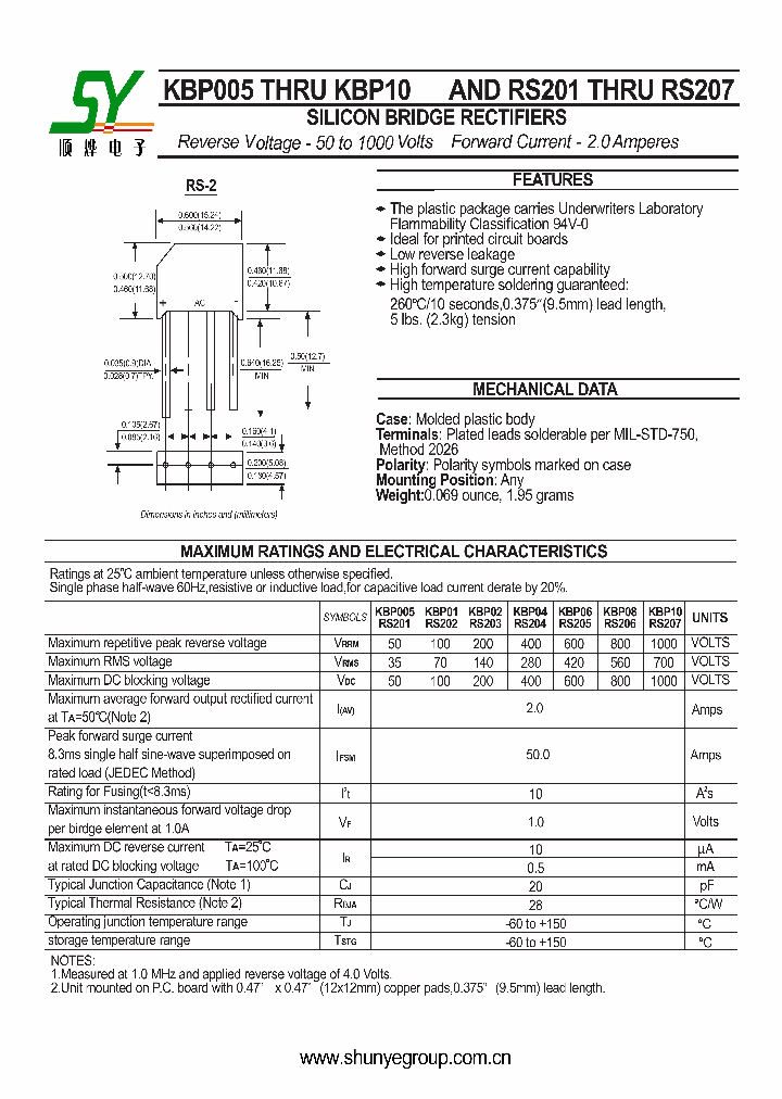 KBP06_9077511.PDF Datasheet Download --- IC-ON-LINE