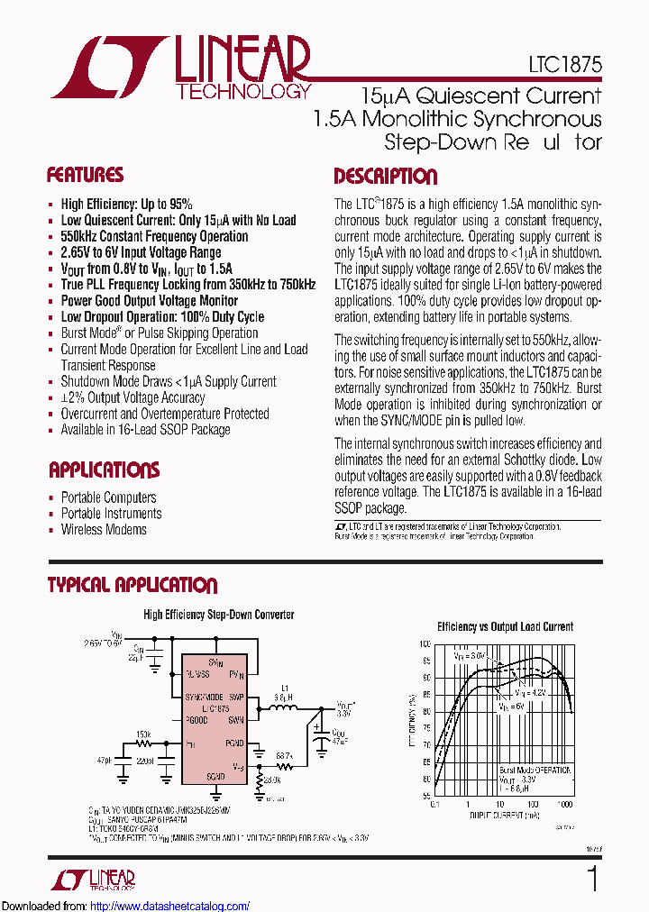 LTC1875EGN_9088741.PDF Datasheet Download --- IC-ON-LINE