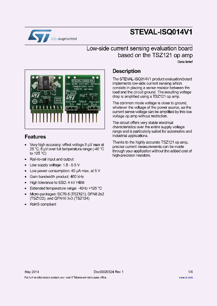 STEVAL-ISQ014V1_9096532.PDF Datasheet Download --- IC-ON-LINE